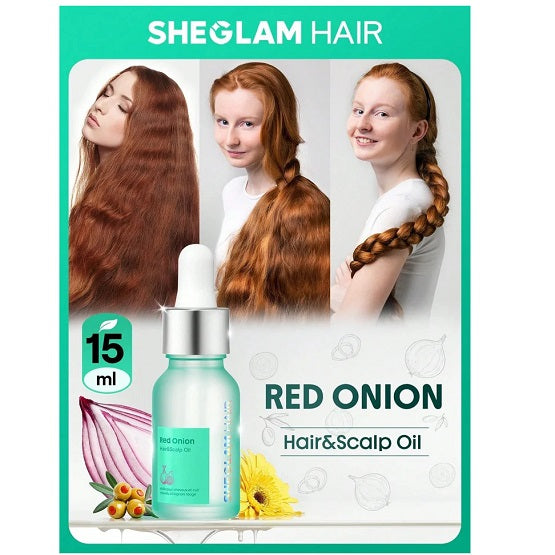 SHEGLAM - HAIR Red Onion Hair And Scalp Oil Clear - 15ml